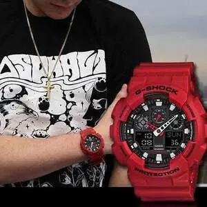 Casio G-shock Analog-digital Watch - Red