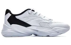 ANTA Low Top Lace-up Sneakers - White/black