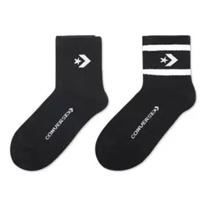 CONVERSE Core Twin Pack Mid-crew Quarter Socks