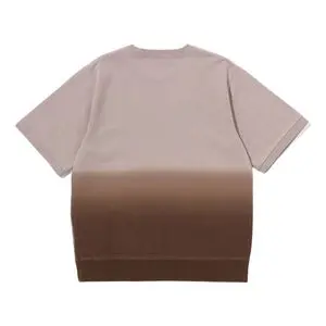 A BATHING APE College Gradation S/s Sweat Crewneck - Brown