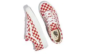 VANS Style 36 Checkerboard Low Top Sneakers - Red/white