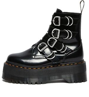Dr. Martens Jadon Max Platform Combat Boots - Black