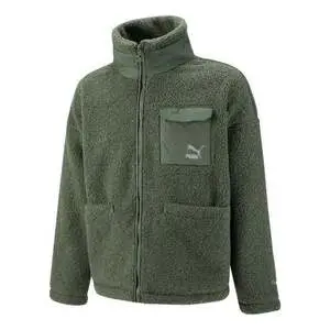 PUMA Sherpa Jacket With Patch Pocket