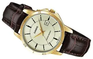 Casio Analog Leather Band Watch