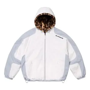 Supreme Faux Fur Reversible Hooded Track Jacket - White