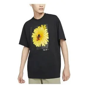 Nike Skateboard Daisy-print Crew Neck - Black