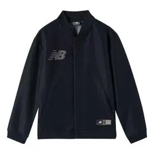 NEW BALANCE Logo Teamwear Jacket Asia Sizing 'black - Black/white