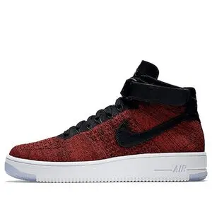 Nike Force 1 Mid Ultra Flyknit Sneakers - University Red/black-white