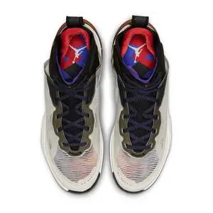 JORDAN Air 37 "beyond Borders - Light Bone/fire Red/black