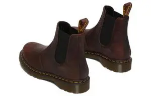 Dr. Martens 2976 Waxed Full Grain Leather Chelsea Boots - Chestnut