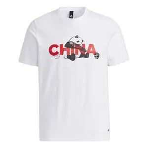 Adidas Graphic Panda Crewneck T-shirt - White