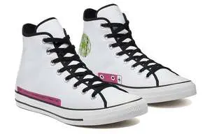 CONVERSE Chuck Taylor All Star High Top Sneakers - White/black/pink