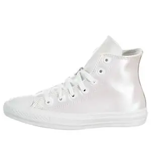 CONVERSE Converse Chuck Taylor All Star Iridescent Leather High Top Sneakers White
