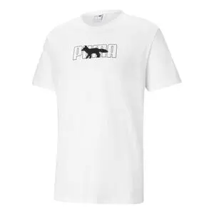PUMA X Maison Kitsune Embroidery Round-neck White