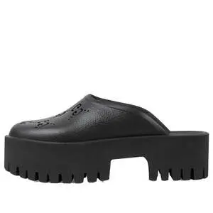 Gucci Platform Perforated G Sandal Rubber