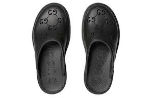 Gucci Platform Perforated G Sandal Rubber