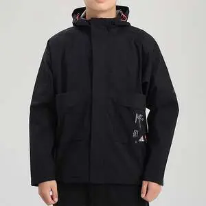Adidas Hooded Sports Training Jacket With Zip-up Closure
