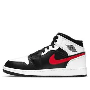 JORDAN 1 Mid Se - Black/white/red