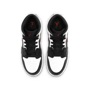 JORDAN 1 Mid Se - Black/white/red