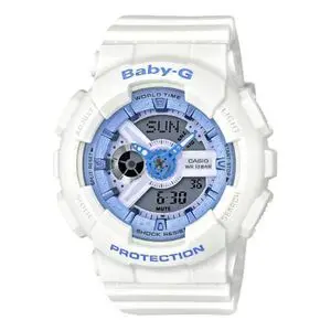 Casio Baby-g Ba-110be-7a Shock Resistant Watch - White/blue