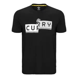 Under Armour Curry Logo T-shirt 'black White