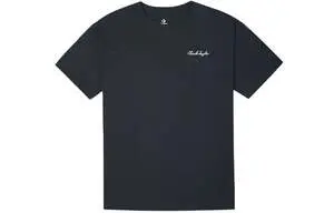 CONVERSE Embroidered Alphabet Print T-shirt - Black