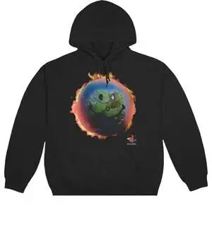 TRAVIS SCOTT Cactus Jack X Playstation World Hoodie - Black