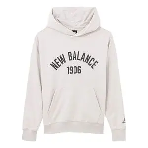 NEW BALANCE Essentials Varsity Hoodie - White/black
