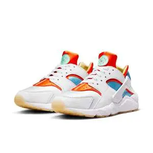 Nike Huarache "white Safety Orange - White/blue