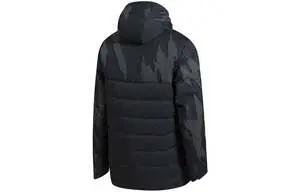 Adidas Real Madrid Hooded Down Jacket - Black