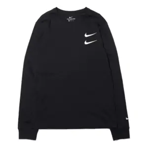 Nike Swoosh Long Sleeve Tee - Black