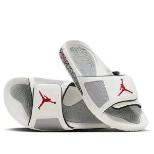 JORDAN Hydro 3 Retro 'white Cement' Sandals - White/red