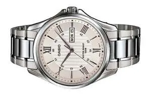 Casio Stainless Steel Quartz Analog Watch - Silver
