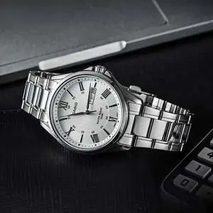 Casio Stainless Steel Quartz Analog Watch - Silver