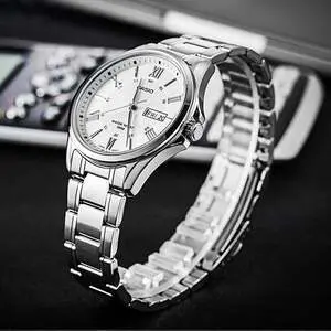 Casio Stainless Steel Quartz Analog Watch - Silver