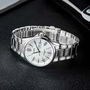 Casio Stainless Steel Quartz Analog Watch - Silver