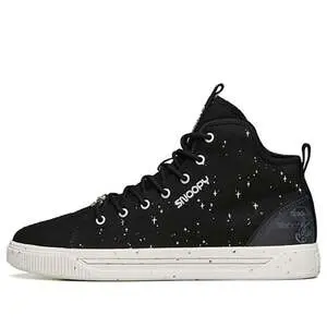 ANTA X Snoopy Skateboarding Series High Top Sneakers - Black/white