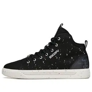 ANTA X Snoopy Skateboarding Series High Top Sneakers - Black/white