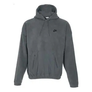 Nike Club+ Polar Fleece Pullover Hoodie - Dark Grey