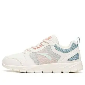 ANTA Running Series Leather Sneakers - White/pink/blue