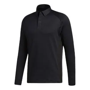 Adidas Long Sleeve Performance Polo - Black