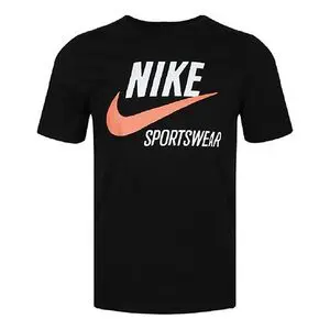 Nike Futura Alphabet Logo Short Sleeve T-shirt - Black