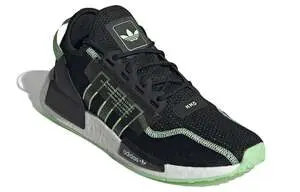 Adidas Nmd_r1 V2 "black Glory Mint" Sneakers - Core Black/glory Mint/cloud White