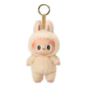 POP MART The Monsters Labubu 1.0 Tasty Macarons Pendant 'soymilk - Beige