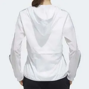 Adidas Zip-up Hooded Track Jacket With Sporty Stripes