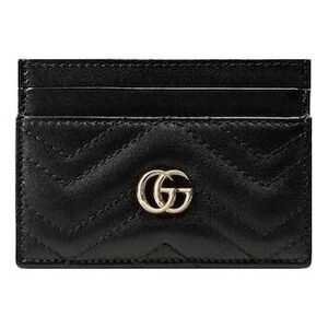 Gucci 26 Gg Marmont Card Holder Wallet - Black