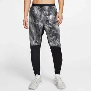 Nike Phenom Multicolor Zipper Ankle Banded Sports Pants Grey/black - Grayblack