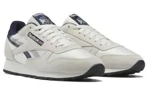 REEBOK Classic Leather Low Top Sneakers - Gray/white