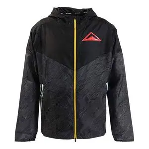 Nike Windrunner Hooded Trail Running Jacket - Black
