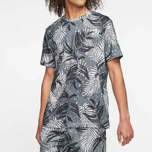 JORDAN Poolside Printing Sports Tops - Black